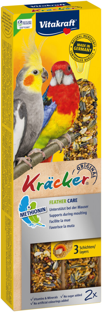 Kräcker® Original valkparkiet Feather Care 2 stuks